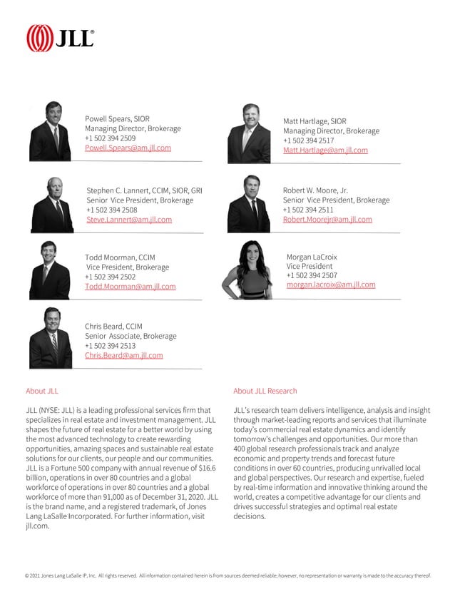 JLL Louisville Industrial Outlook - Q2 2021 | PDF