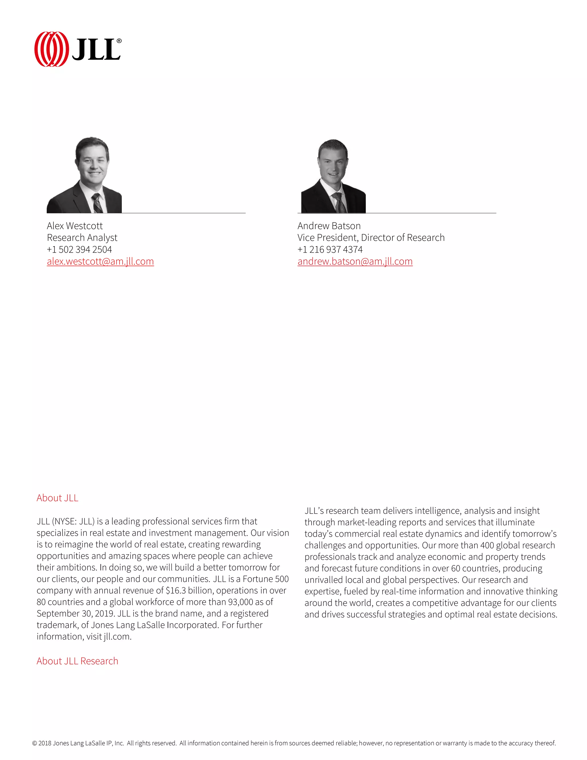 JLL Louisville Industrial Outlook - Q4 2019 | PDF | Commodities | Economy