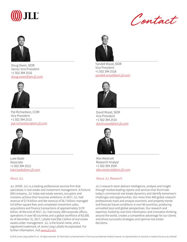 JLL Louisville Office Outlook - Q4 2018 | PDF