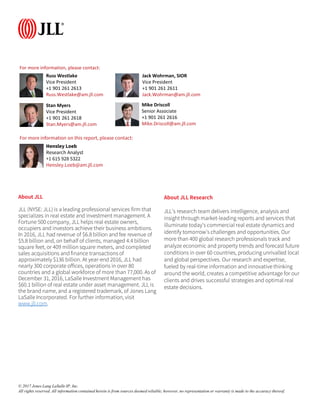 Jll memphis industrial review q1 2017 | PDF