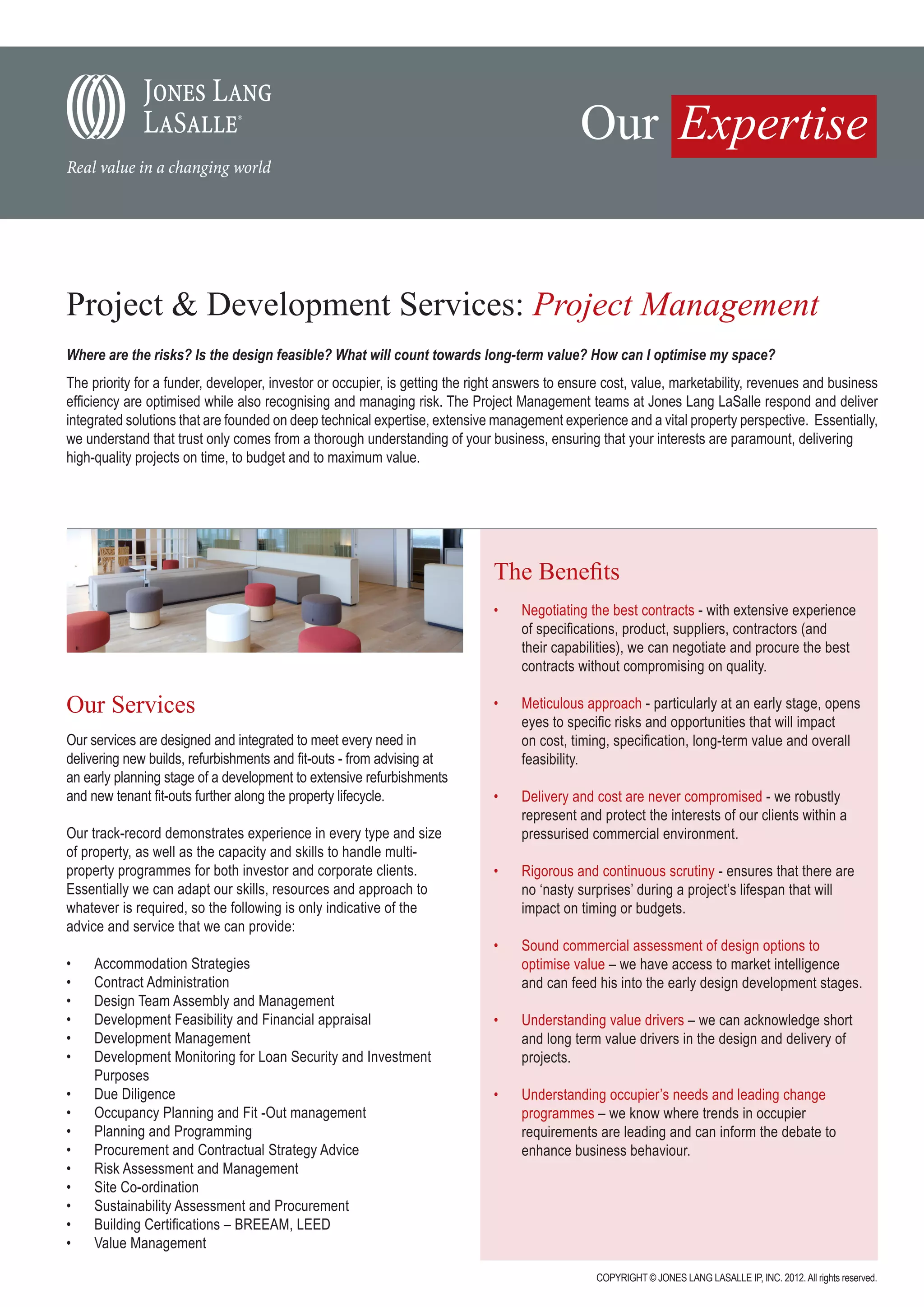 JLL - Project Management 2012 | PDF