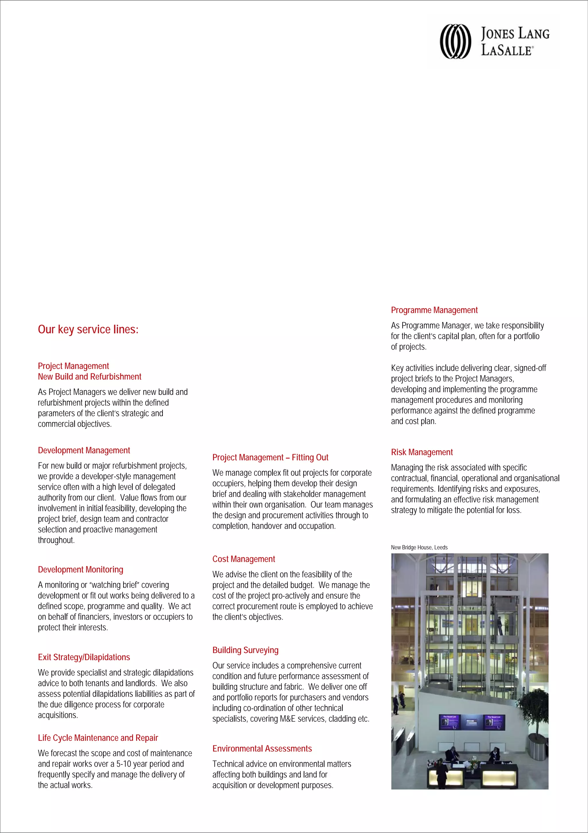 Jll P&Ds Brochure | PDF