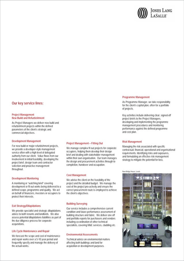 Jll P&Ds Brochure | PDF