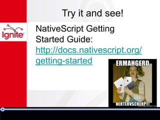 Swipe Left for NativeScript | PPT