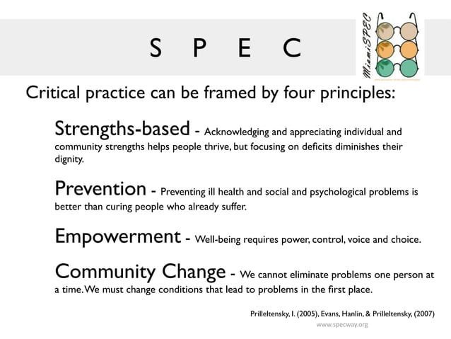 Promoting Strengths, Prevention, Empowerment, Community Change (SPEC) | PDF