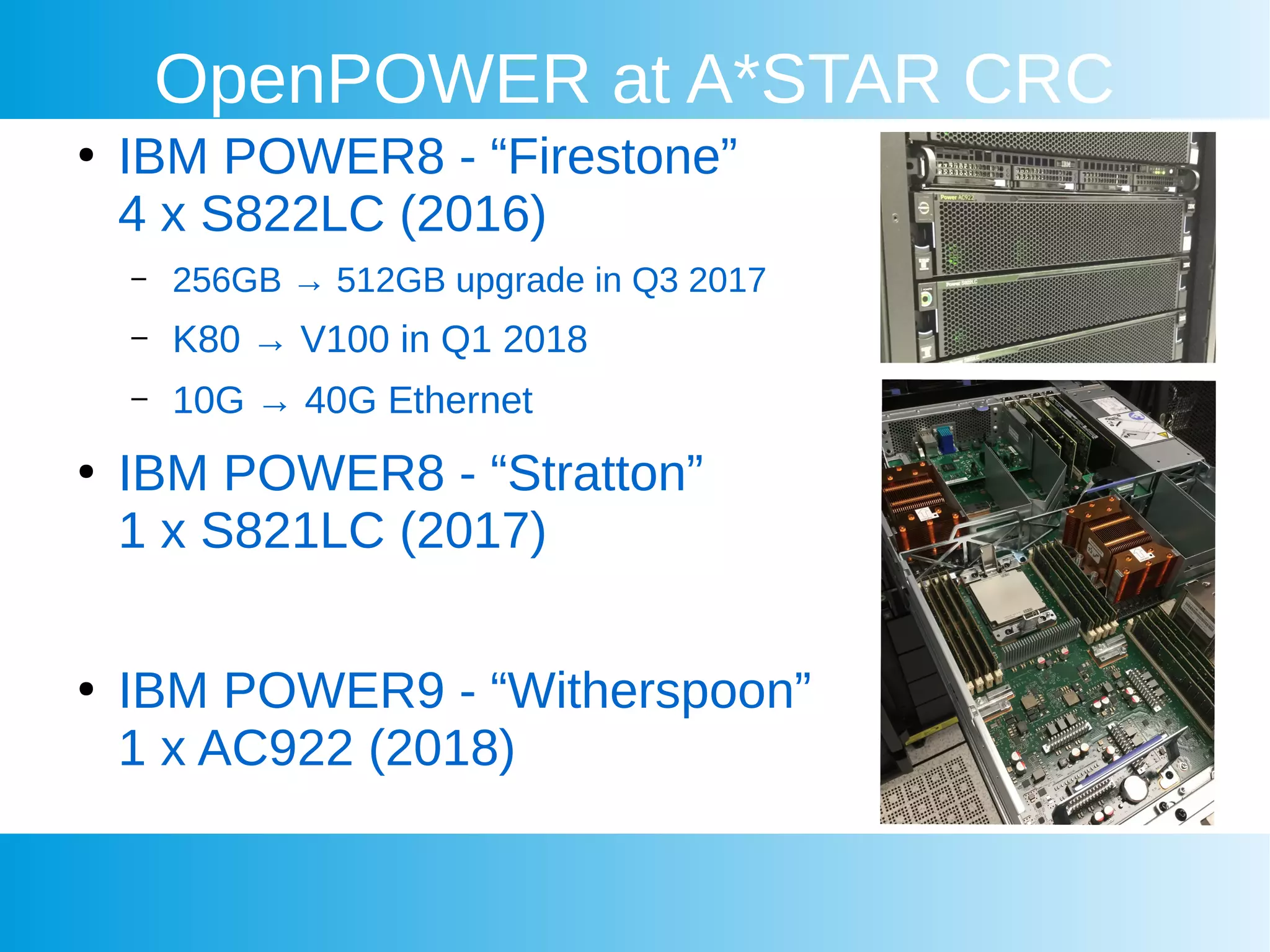Experiences with Power 9 at A*STAR CRC | PDF