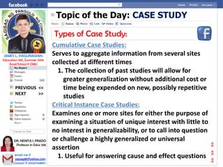 All About Case Study, Types, Characteristics and Other Details | PPTX