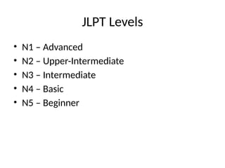 Introduction to JLPT N5: Learning the Basics of Japanese Language and ...