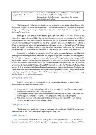 JLR Strategy Analysis | DOCX