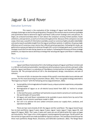 JLR Strategy Analysis | DOCX