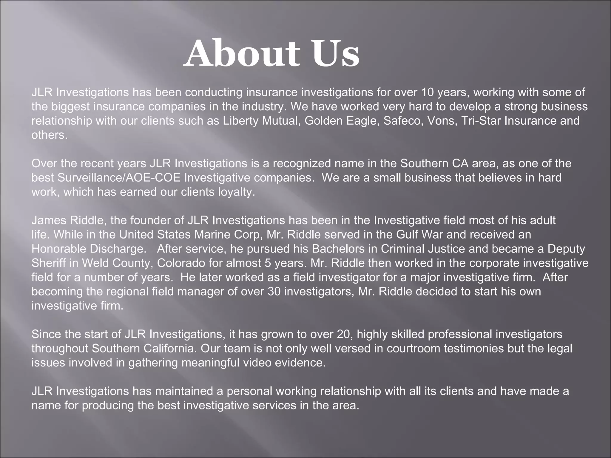 JLR Presentation | PPT