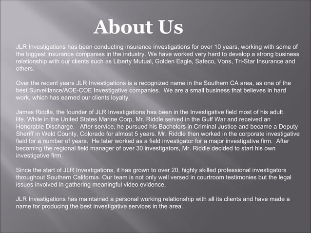 JLR Presentation | PPT