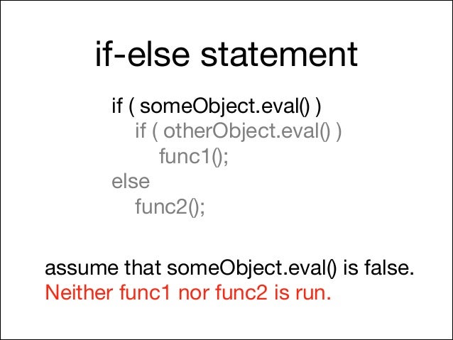 JLS Myths - If-then-else statement - | PPT