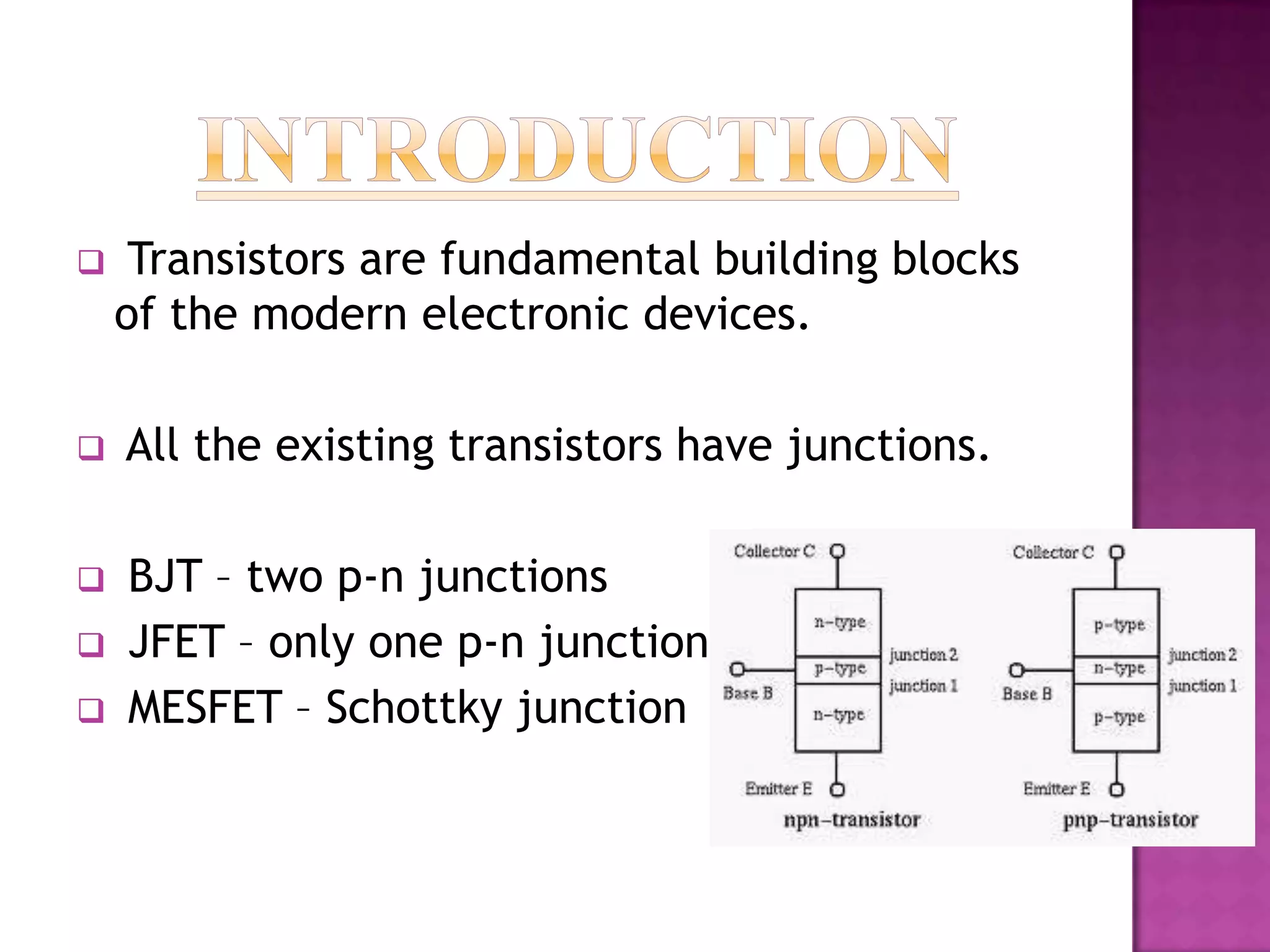 Junctionless transistors | PPTX