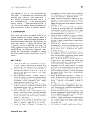BIOMECHANICAL ANALYSIS OF NOVEL Cage implant in cervical spine | PDF
