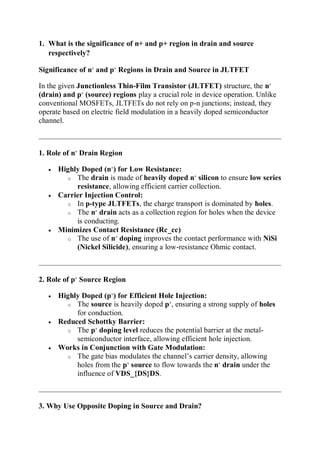 Junctionless Tunnel Field Effect Transistor as a Biosensor | PDF