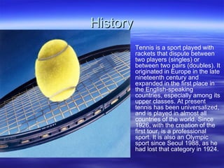 the tennis | PPT