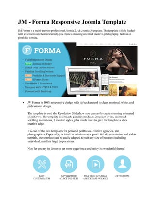 Jm-forma responsive joomla template | PDF