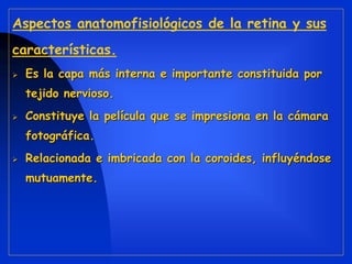 JM- Retina.pptenfermedades oculares y retina | PPT