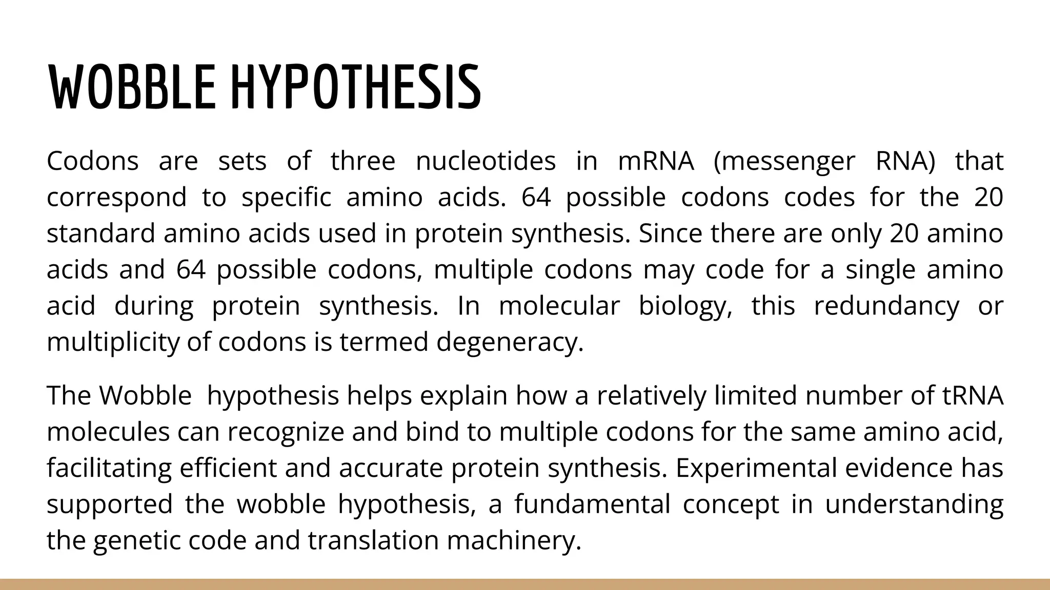 Genetic code properties and Wobble hypothesis.pptx