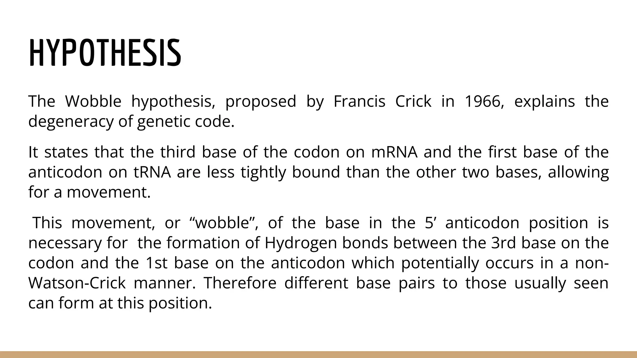 Genetic code properties and Wobble hypothesis.pptx