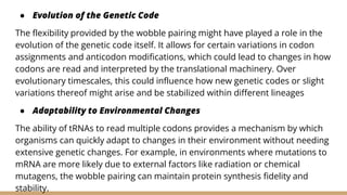 Genetic code properties and Wobble hypothesis.pptx