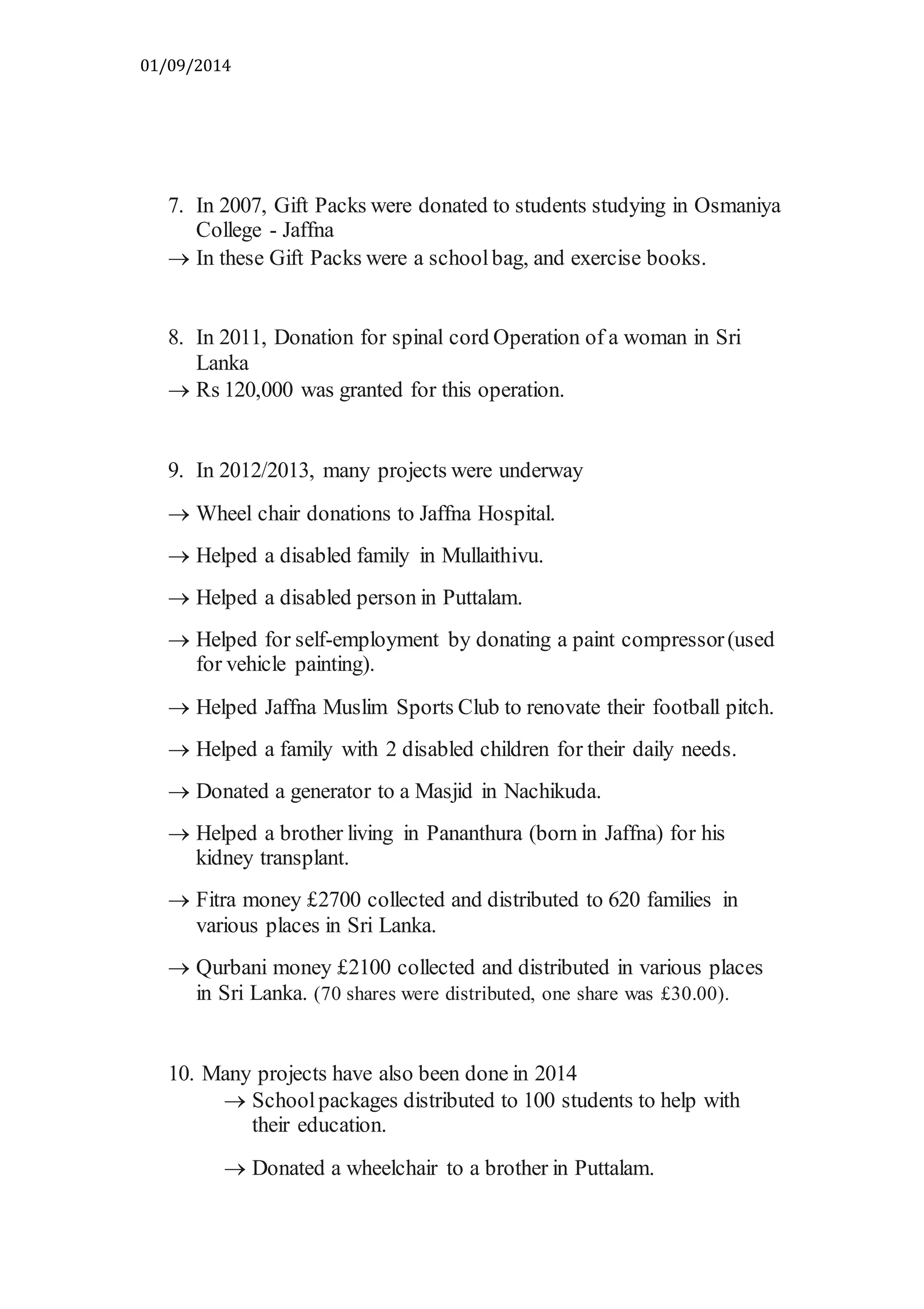 Jma history & project summary | PDF