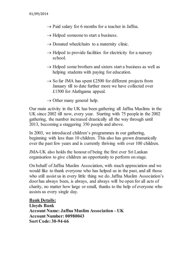 Jma history & project summary | PDF