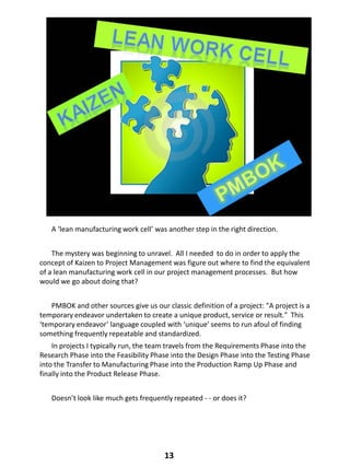 Kaizen, Nemawashi and a Project Management Work Cell | PDF