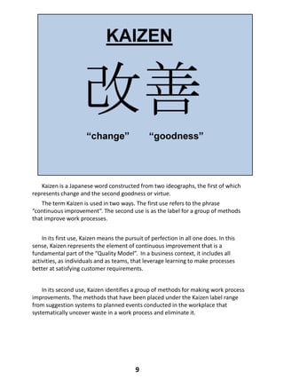 Kaizen, Nemawashi and a Project Management Work Cell | PDF