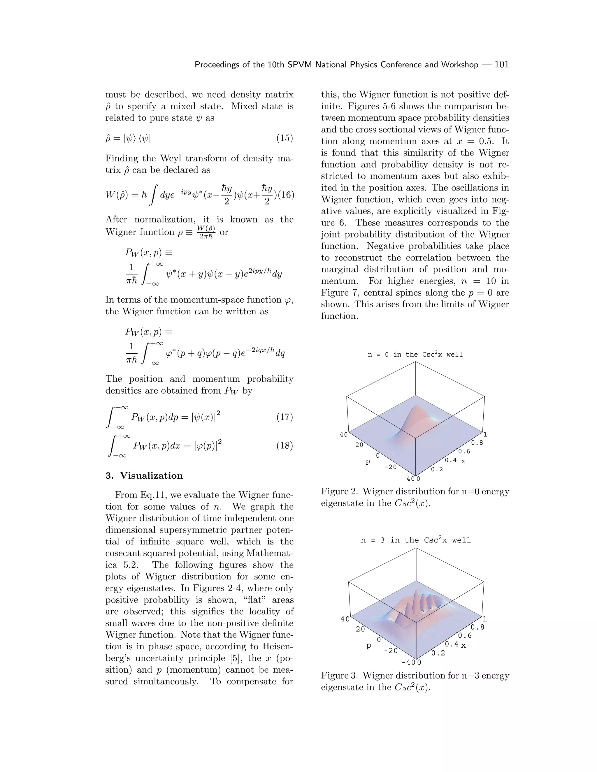 Wigner Quasi-probability Distribution of the Cosecant-squared Potential ...