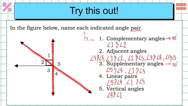 Grade 7 Q4-Angle Pairs (2) lesson power point | PPT