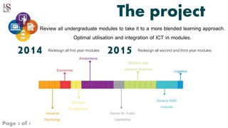 Practical examples of introducing ICTs in a higher education ...