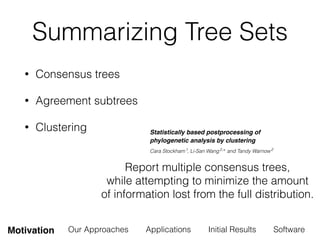 Using networks to explore, quantify, and summarize phylogenetic tree ...