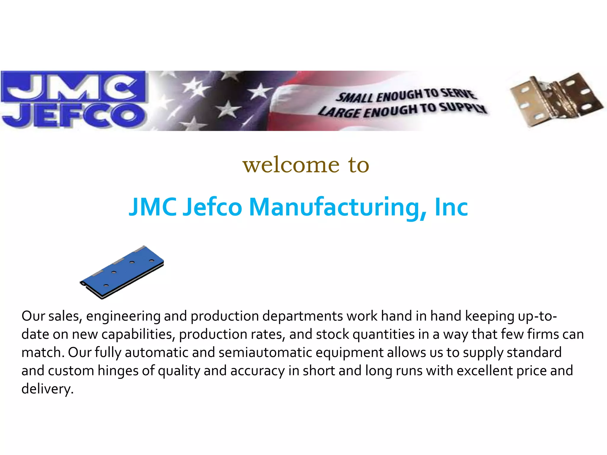 Jmc jefco manufacturing, inc | PPT
