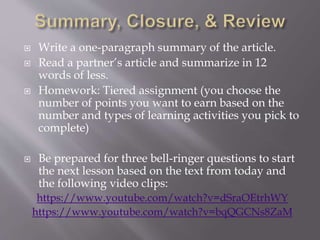 J McLaurin - Mini-Lesson Demo | PPT