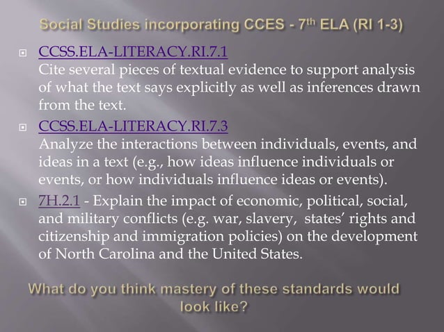 J McLaurin - Mini-Lesson Demo | PPT