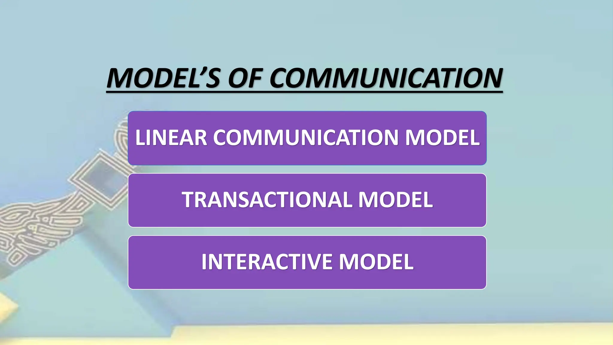 Models Of Communication Linear Model Pptx