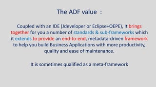 An Oracle ADF Introduction | PPTX