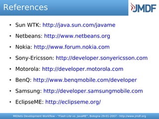 JavaME Development Workflow - JMDF 2007 | PDF