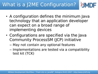 JavaME Development Workflow - JMDF 2007 | PDF