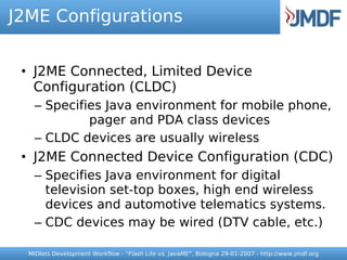 JavaME Development Workflow - JMDF 2007 | PDF