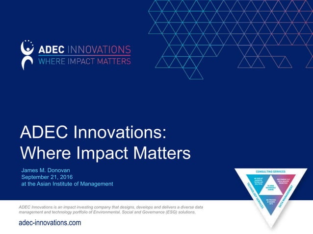 ADEC Innovations: Where Impact Matters | PPT
