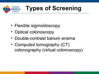Colorectal Screening: Your Best Protection Against Colorectal Cancer ...