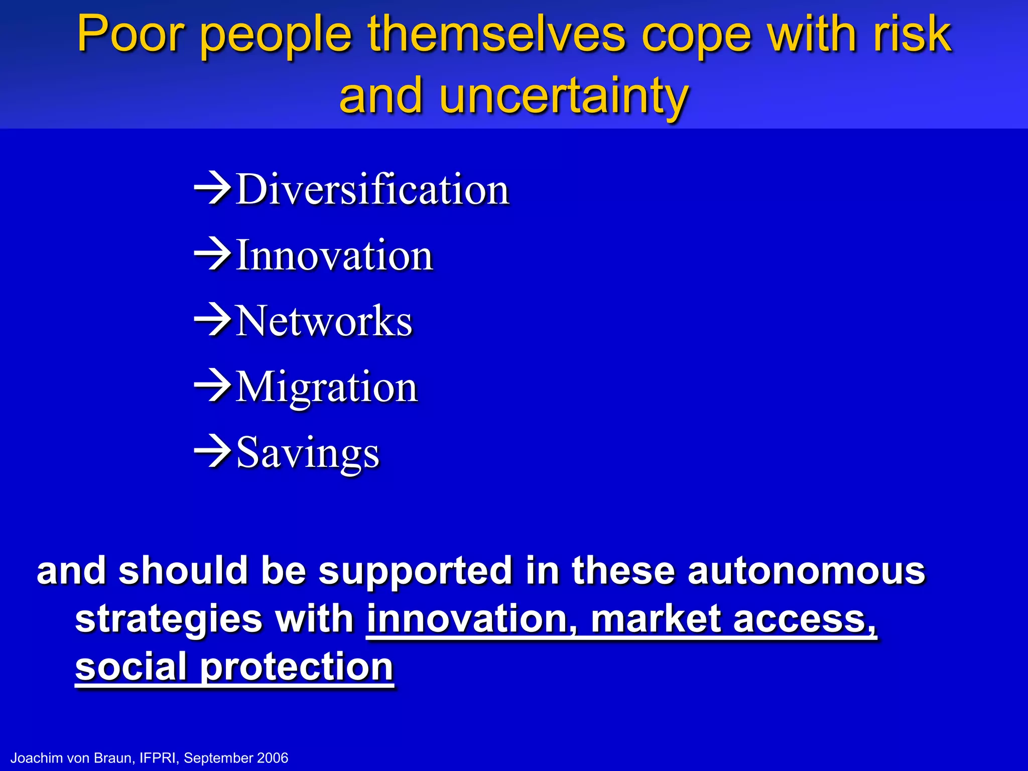 Emerging Issues in Developing Countries’ Food and Agriculture ...