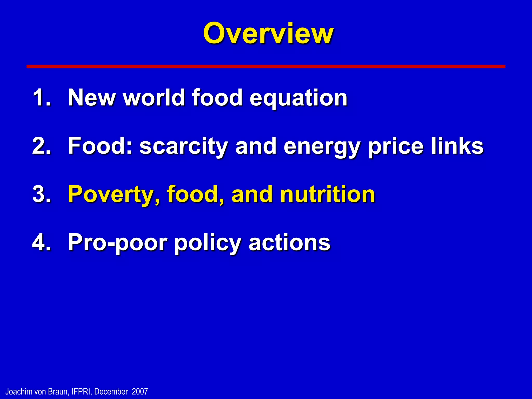 The World Food Situation | PDF
