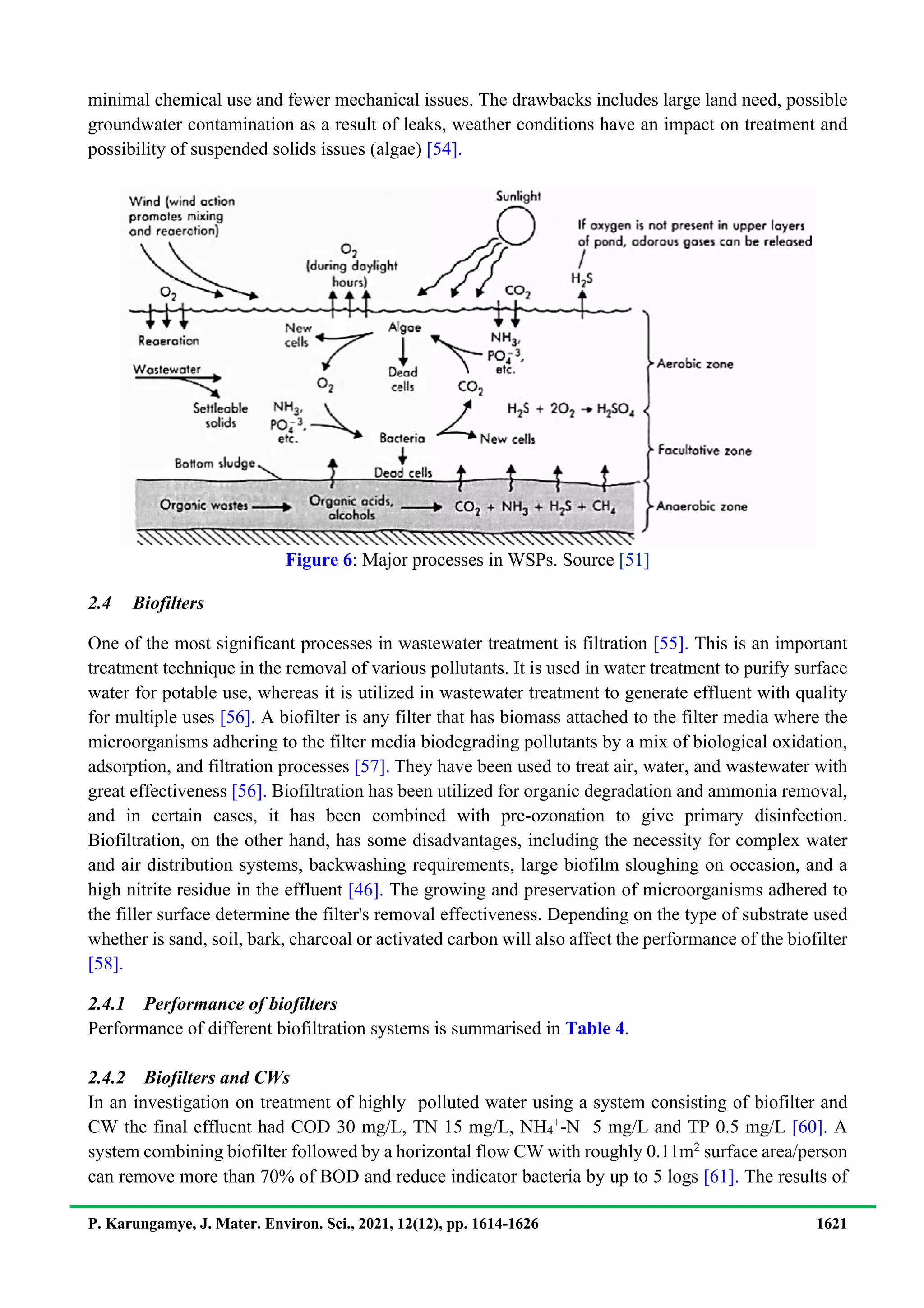 Wastewater pretreatment methods for constructed wetland: Review | PDF