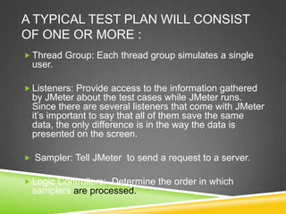 Elments Used on Jmeter | PPT
