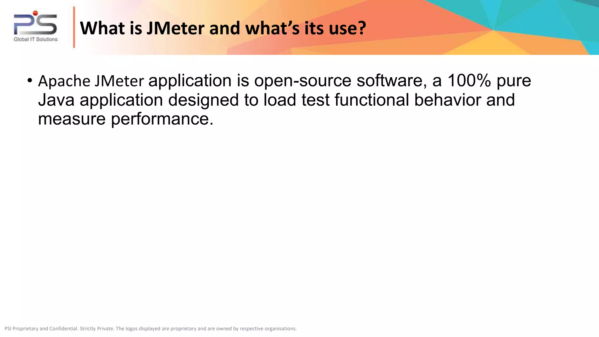 Jmeter Introduction And Reportingpptx Computer Software And Applications Computing