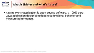 JMeter - Introduction & Reporting.pptx | Computer Software and Applications | Computing